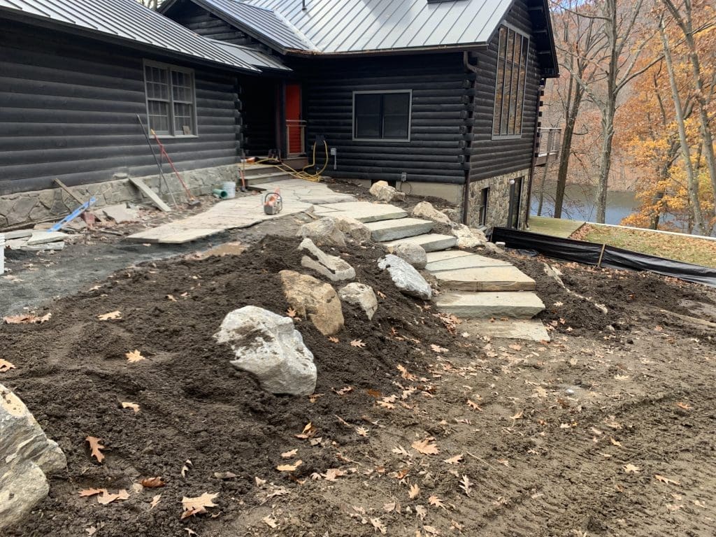 Defining Outdoor Spaces through Circulation, Custom Masonry & Native ...