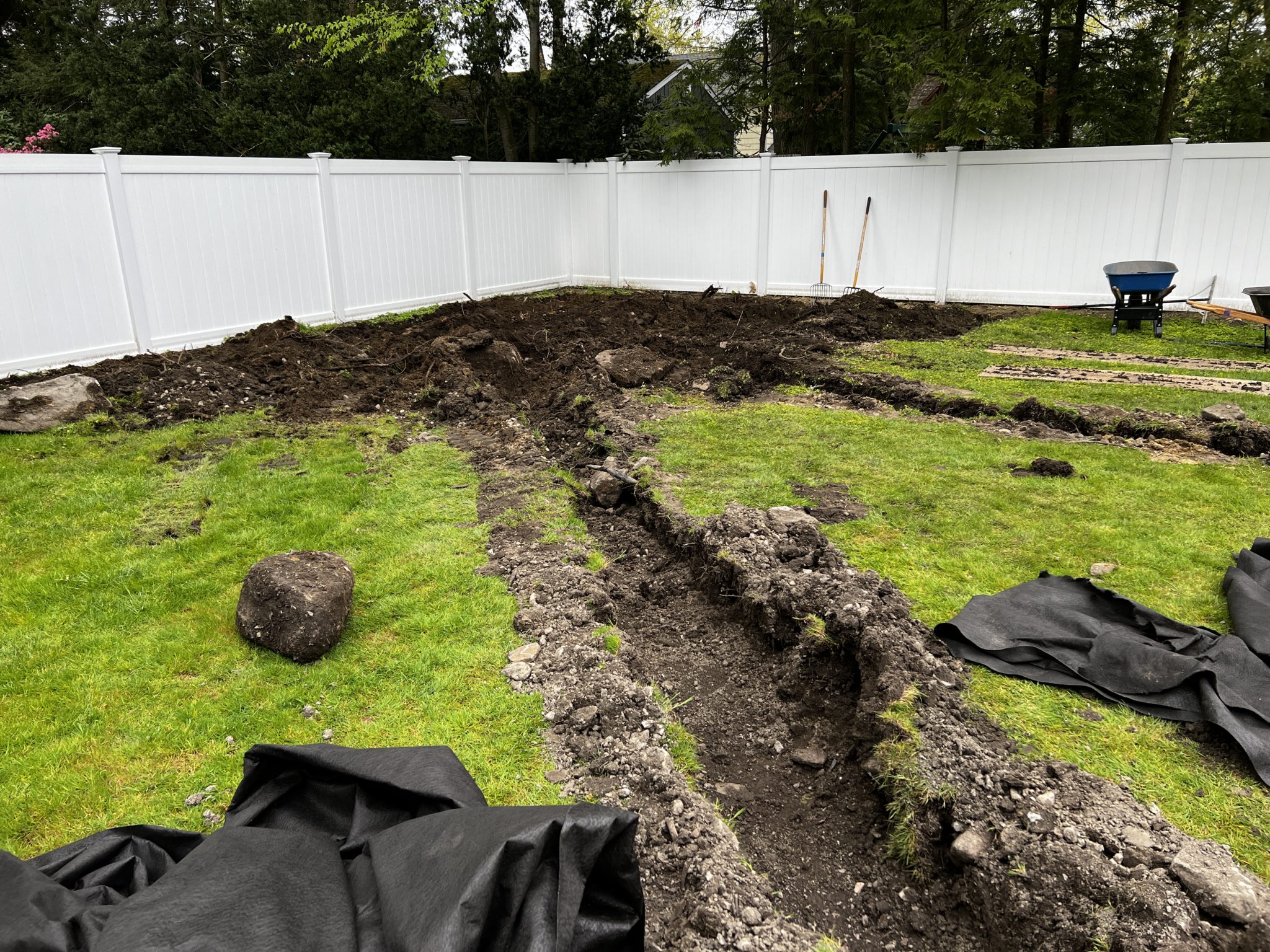 Landscape Drainage Solution: Rain Garden Design | Westchester County, NY